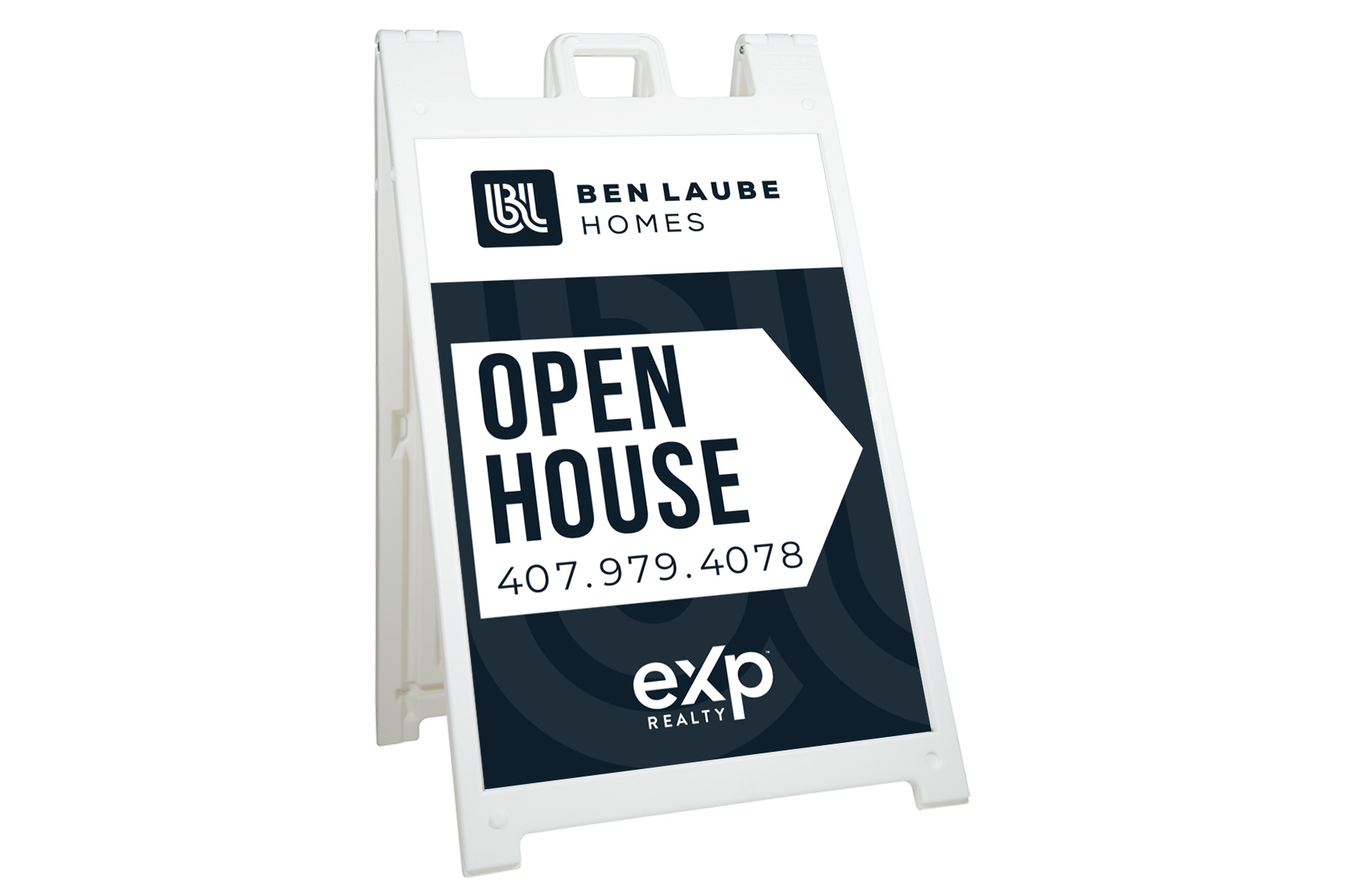 Ben Laube Homes | 24x36 Signicade® Deluxe A-Frame signs - AgentStore.com